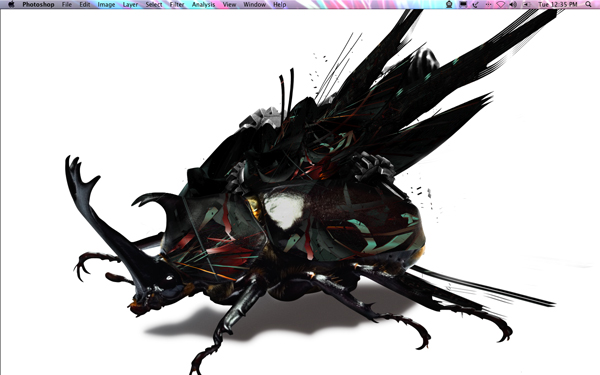 The Supercharged Beetle of Doom! - Tutorial Ilustrator