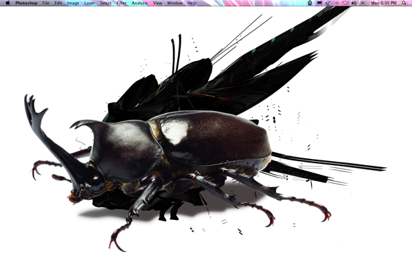 The Supercharged Beetle of Doom! - Tutorial Ilustrator