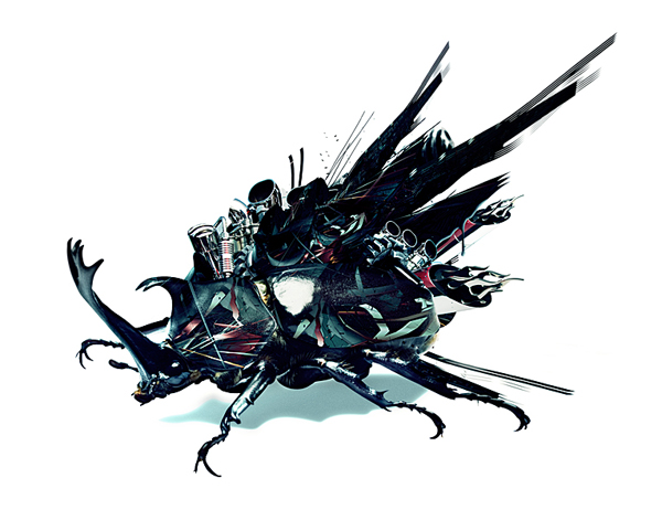 The Supercharged Beetle of Doom! - Tutorial Ilustrator