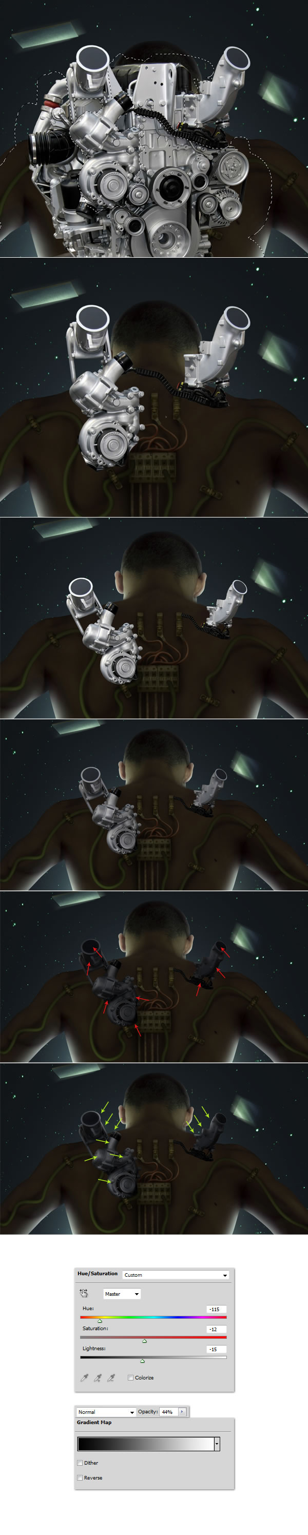 Create a Sci-fi Scene Using Advanced Shading Techniques in Photoshop