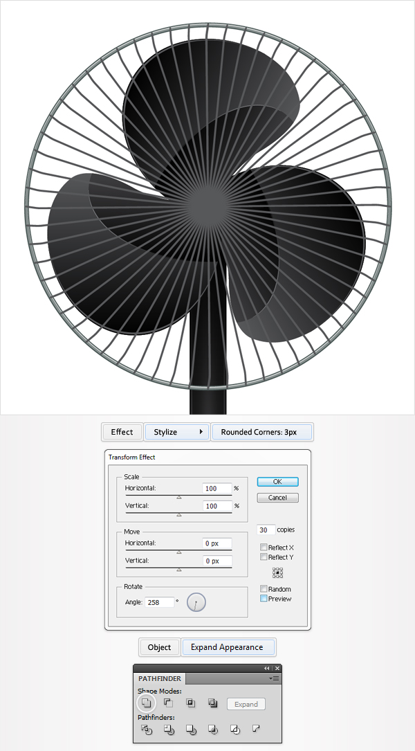 Create a Detailed, Vector Fan Illustration