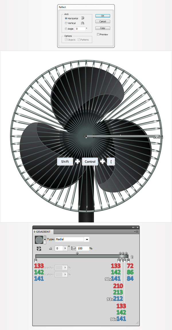 Create a Detailed, Vector Fan Illustration