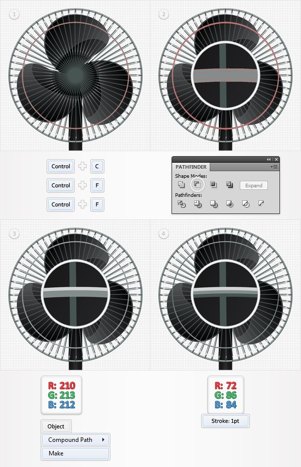 Create a Detailed, Vector Fan Illustration